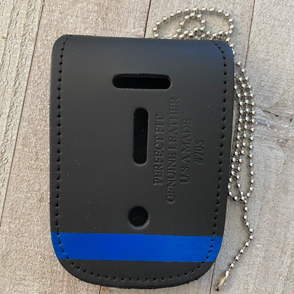 Blue Line Universal Neck Chain Badge & ID Holder - Agent Gear USA