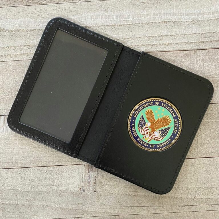 Veterans Affairs Leather Credential Case - Agent Gear USA