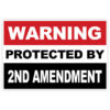 Second Amendment 2A Eagle Sticker - Patriotic Decal - Agent Gear USA